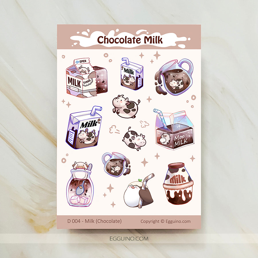 【Sticker Sheet】Chocolate Milk – EGGUINO